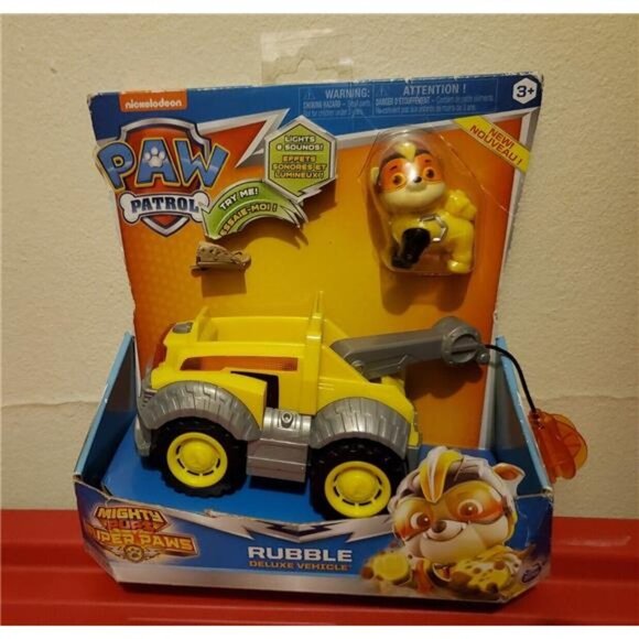 Paw Patrol | Toys | Paw Patrol Mighty Pups Super Paws Rubbles Deluxe ...